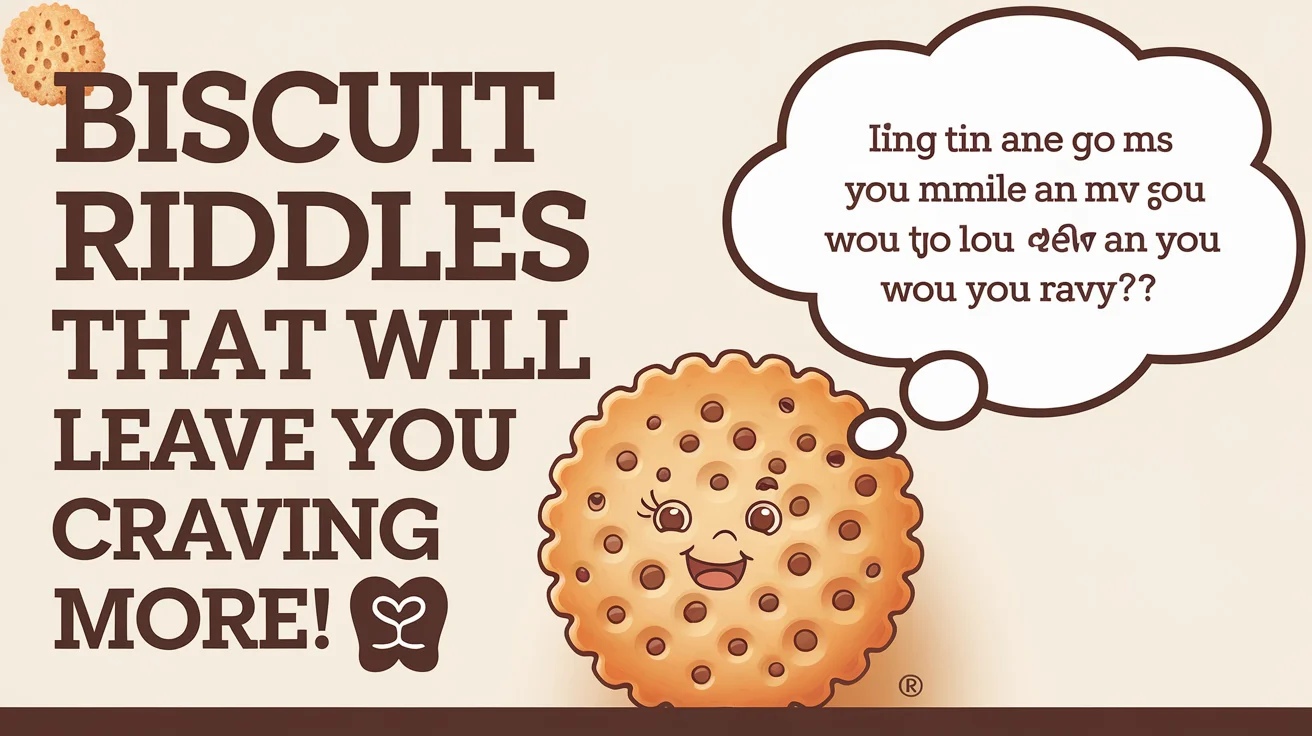 Crunchy Fun: 100+ Biscuit Riddles That Will Leave You Craving More! 🍪 ...