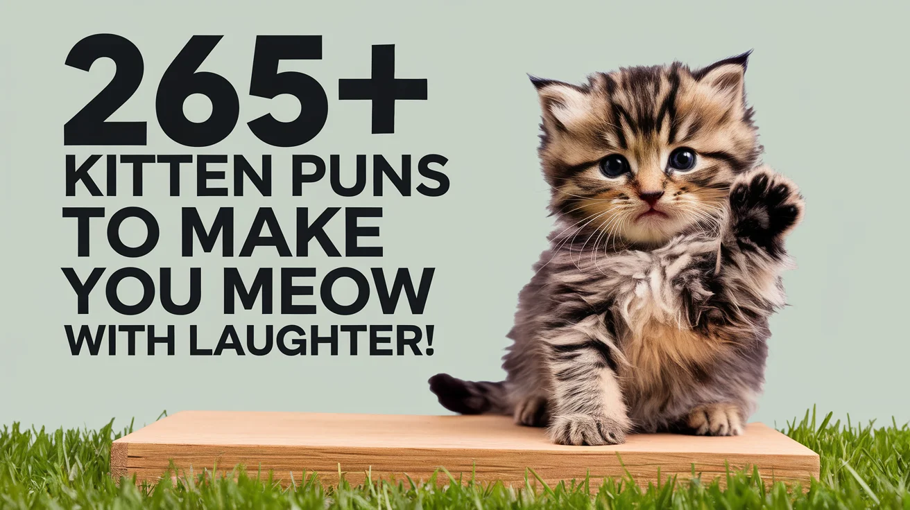 265+Kitten Puns to Make You Meow with Laughter! - riddlespuzzle.com