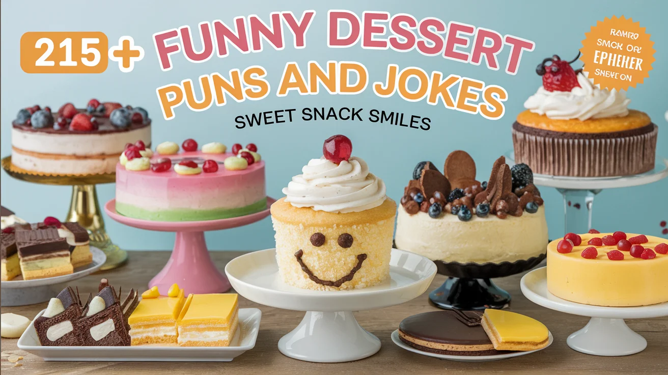 215+ Funny Dessert Puns And Jokes: Sweet Snack Smiles - riddlespuzzle.com