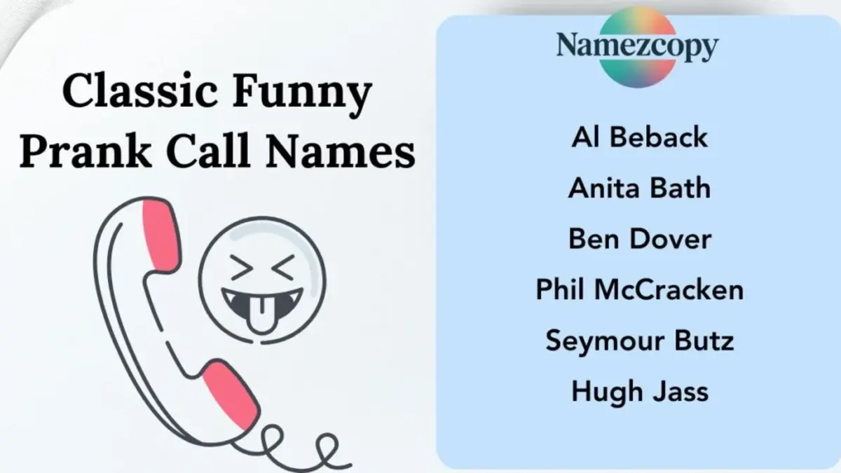 Best Prank Call Names for Calls & Games | Riddlespuzzle